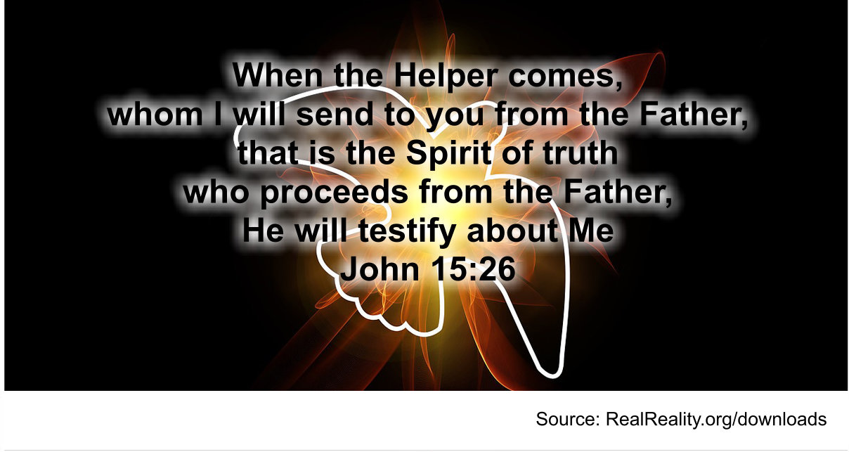 Jesus Sends the Helper, the Holy Spirit, from the Father – New Images ...